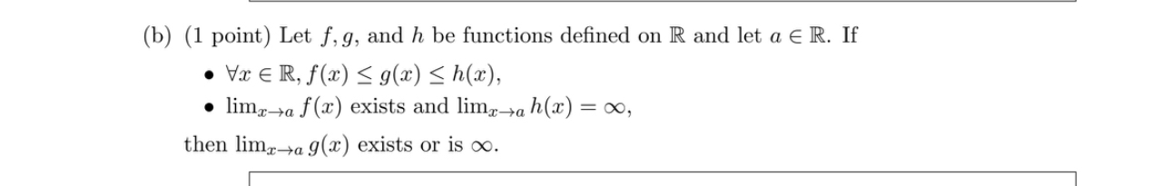 (b) (1 point) Let f,g, and h be functions defined | Chegg.com (b) (1 point) Let f,g, and h be functions defined | Chegg.com