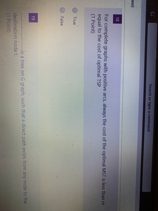 Solved four complete graphs with positive arcs always the | Chegg.com