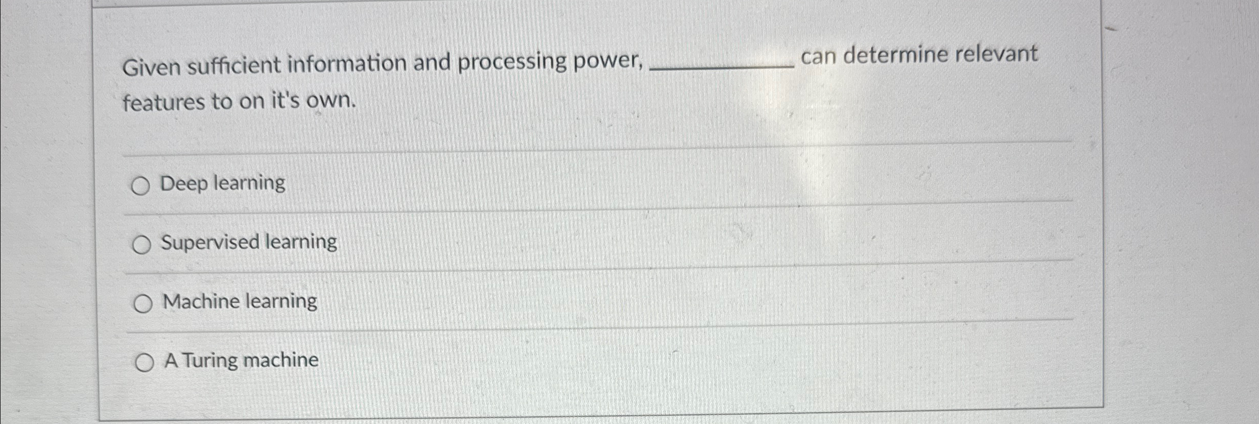 Solved Given sufficient information and processing power, | Chegg.com