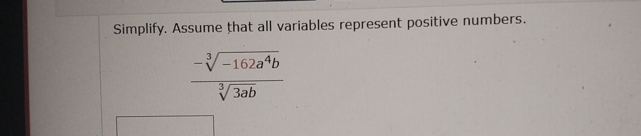 Solved Simplify. Assume that all variables represent | Chegg.com