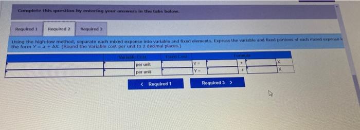 Solved Problem 5A-7 (Algo) Cost Behavior; High-Low Method; | Chegg.com