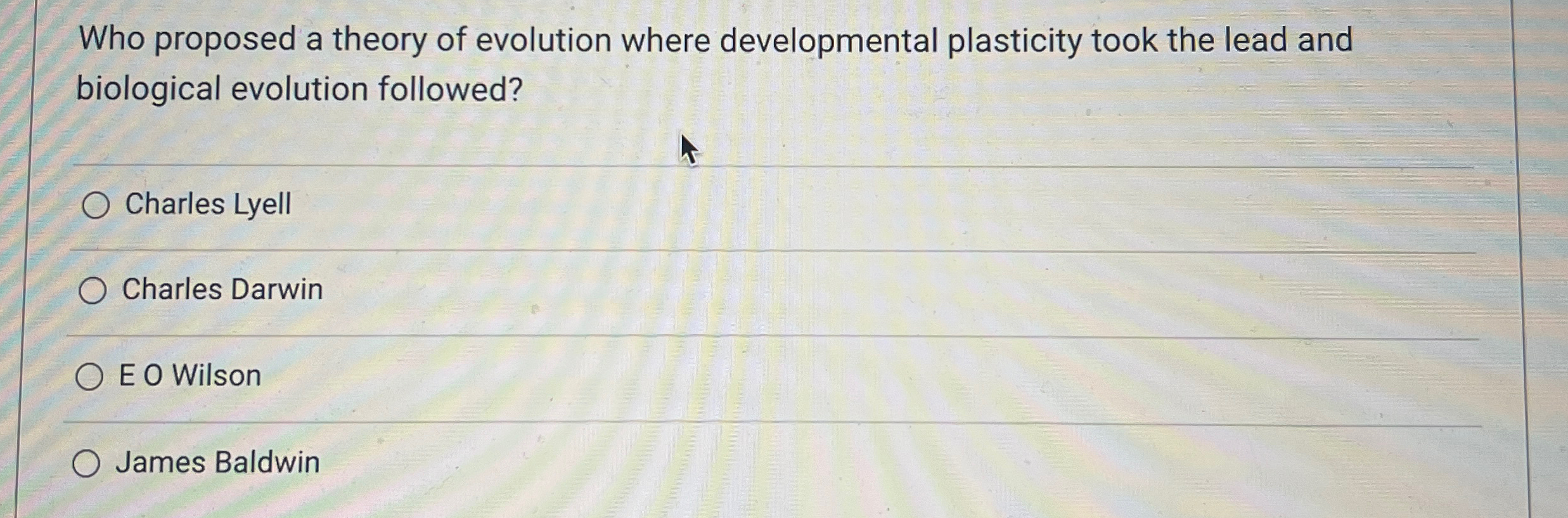 Solved Who proposed a theory of evolution where | Chegg.com