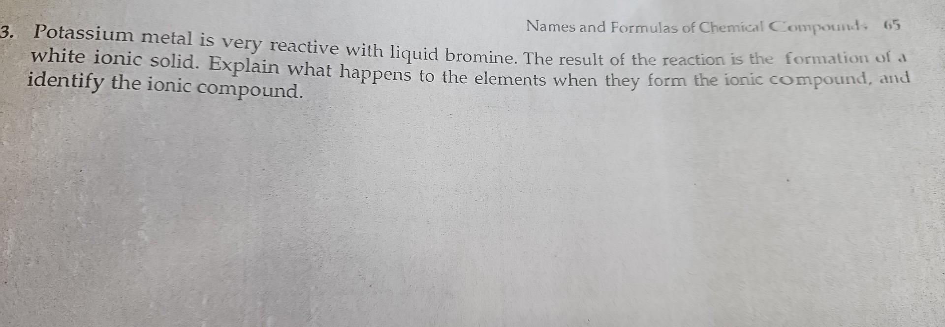 Solved Names and Formulas of Chemical Compound. 65 white | Chegg.com