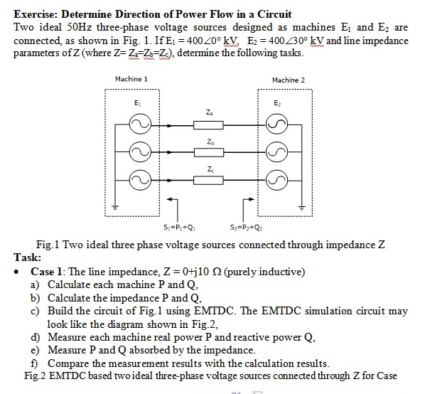 Solved Exercise: Determine Direction of Power Flow in a | Chegg.com