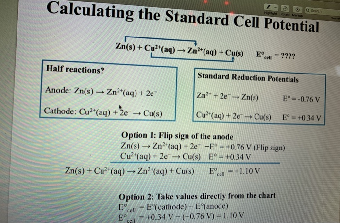 Solved Experiment 19A Data Sheet Part 1. Cell Design 1. | Chegg.com