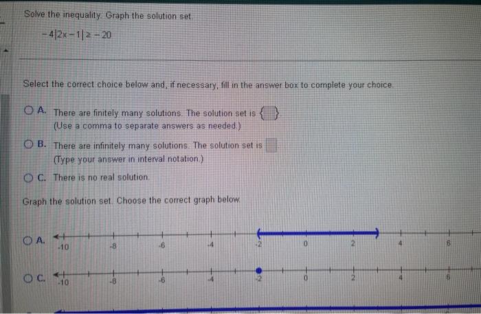 Solved Solve the inequality Graph the solution set. | Chegg.com