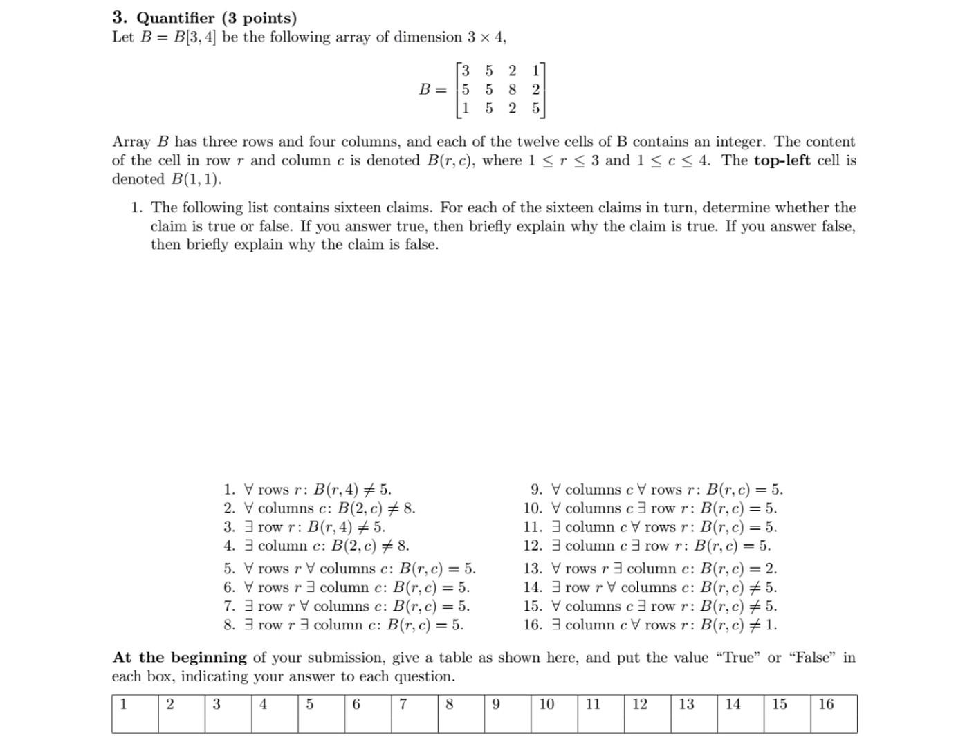 Solved 3. Quantifier (3 points) Let B = B[3, 4] be the | Chegg.com