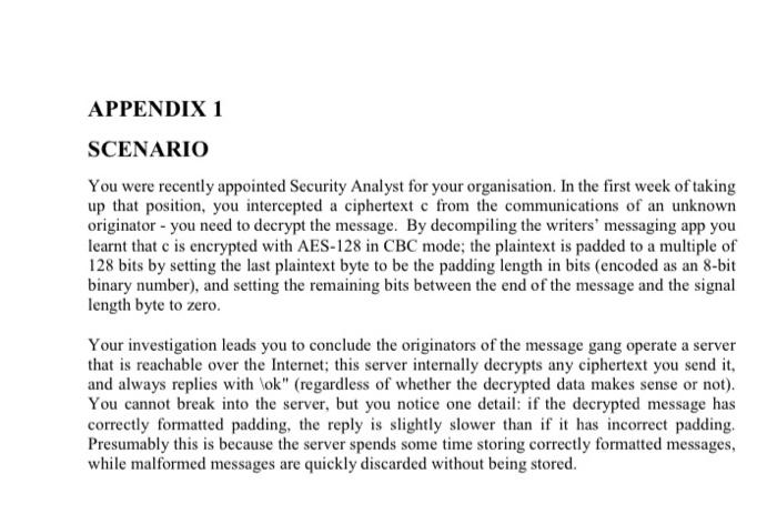 Solved SCENARIO: Refer to the scenarios attached as Appendix | Chegg.com