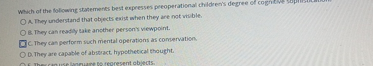 Solved Which of the following statements best expresses | Chegg.com