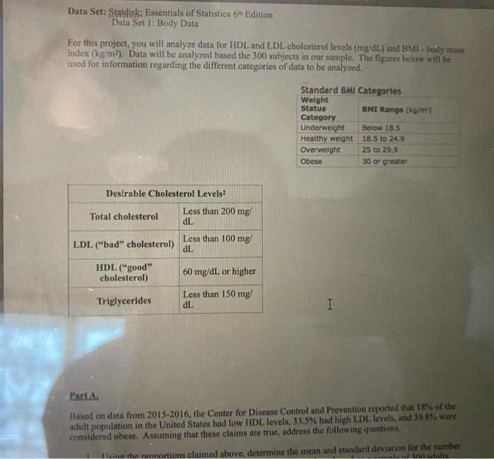 Data Set: Statdisk: Essentials of Statistics 6th | Chegg.com