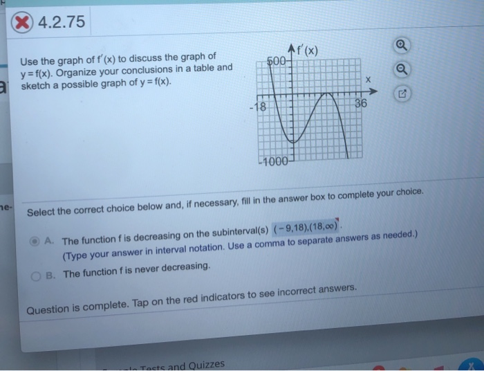 Solved use the graph of f’(x) to discuss the graph of | Chegg.com