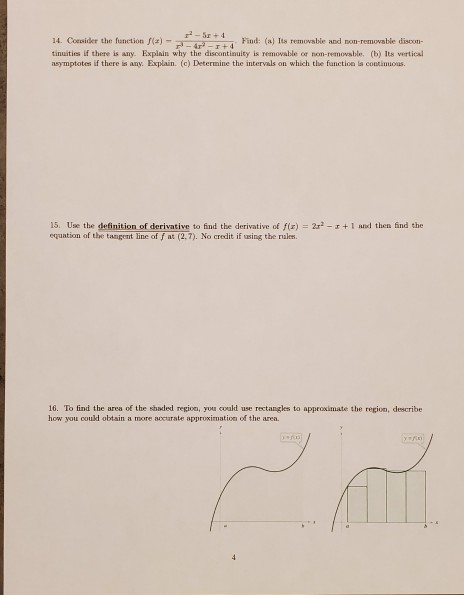 Solved 14. Consider the function () - Find: (a) Its | Chegg.com