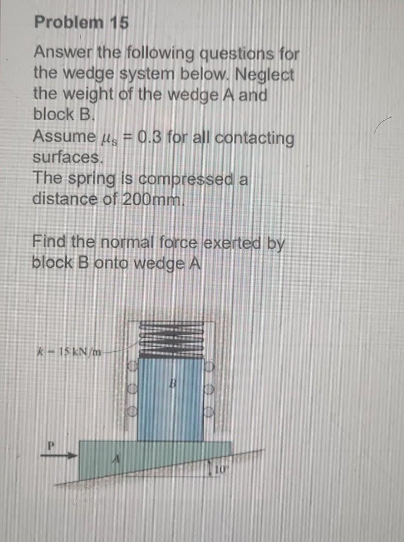 Solved Problem 15 Answer the following questions for the | Chegg.com