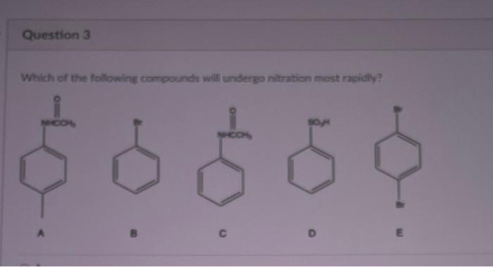 Solved Which of the following compourds will undergo | Chegg.com