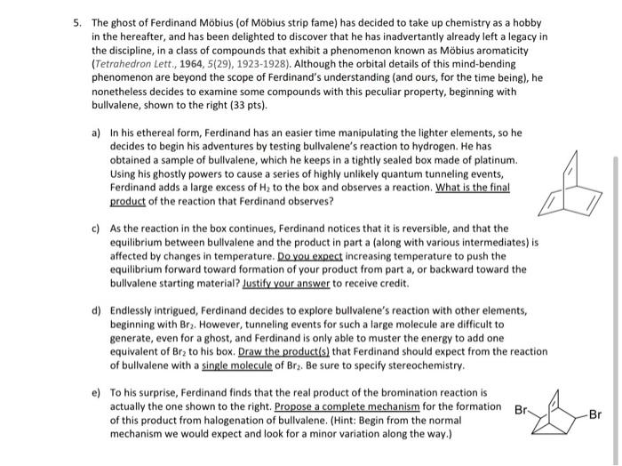 A 5. The ghost of Ferdinand Möbius (of Mobius strip | Chegg.com