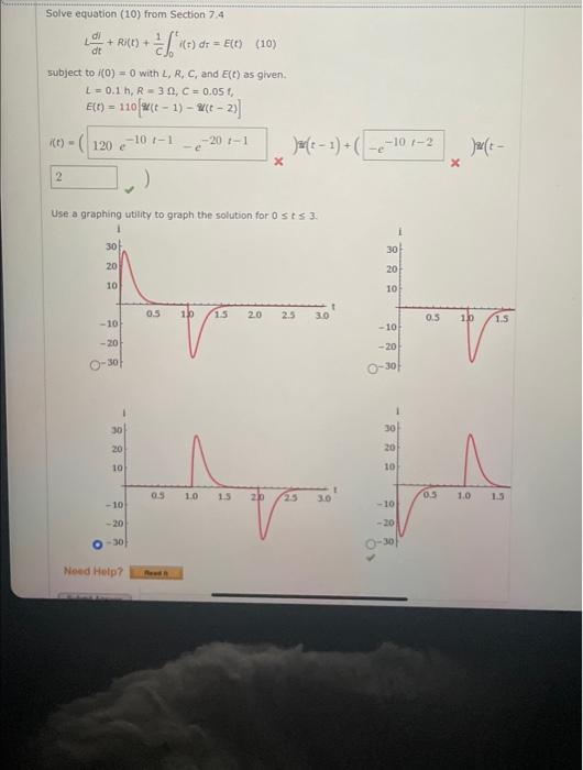 Solved Solve Equation 10 From Section 7 4