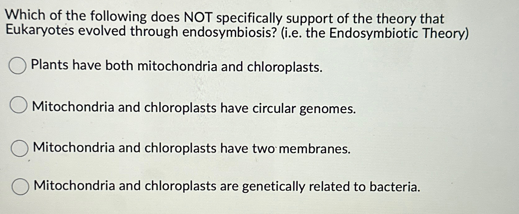 Solved Which of the following does NOT specifically support | Chegg.com