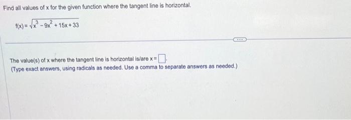 Solved f(x)=3x(x2−4x+5)8;x=2 y= (Type an expression using x | Chegg.com