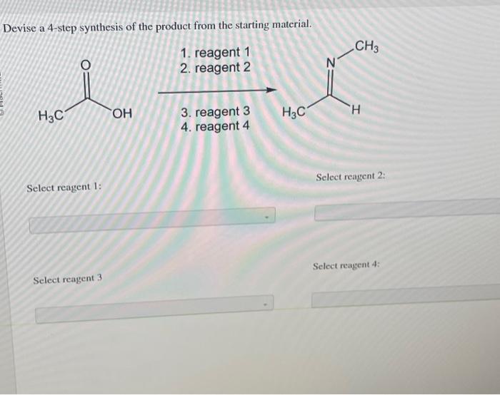 Solved Devise a 4-step synthesis of the product from the | Chegg.com