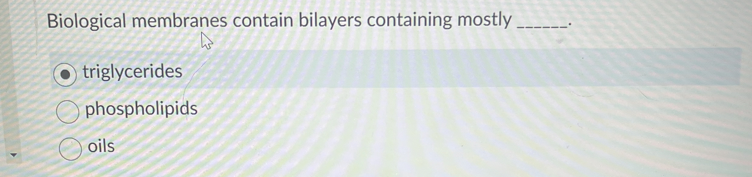 Solved Biological membranes contain bilayers containing | Chegg.com