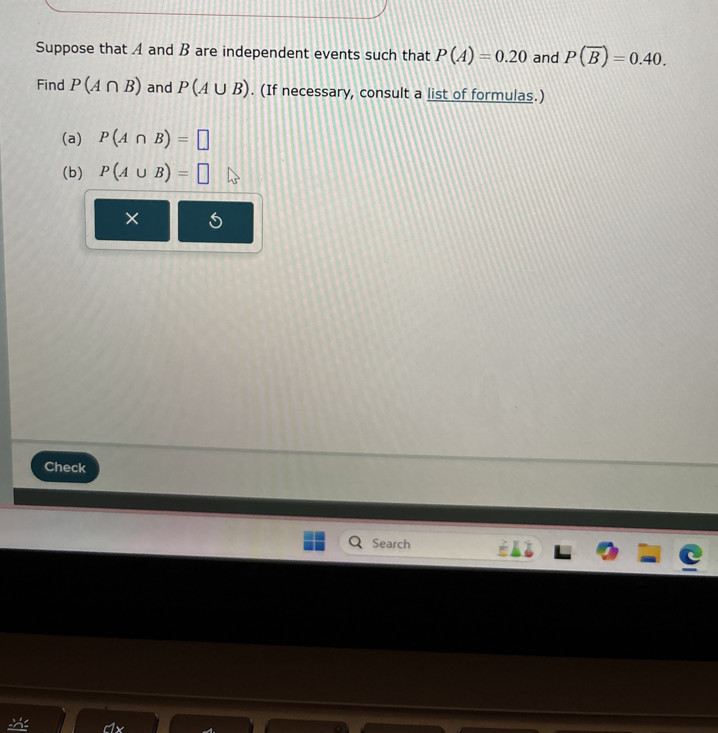 Solved Suppose that A and B ﻿are independent events such | Chegg.com