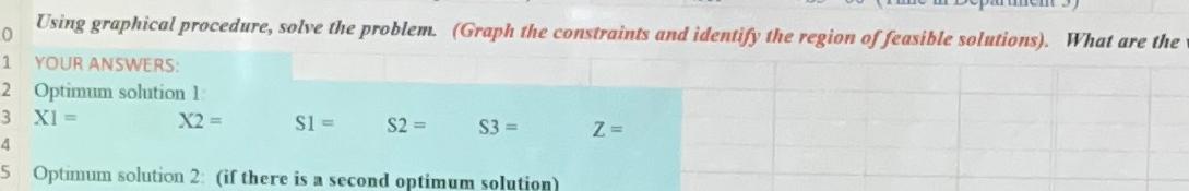 Solved Using graphical procedure, solve the problem. (Graph | Chegg.com