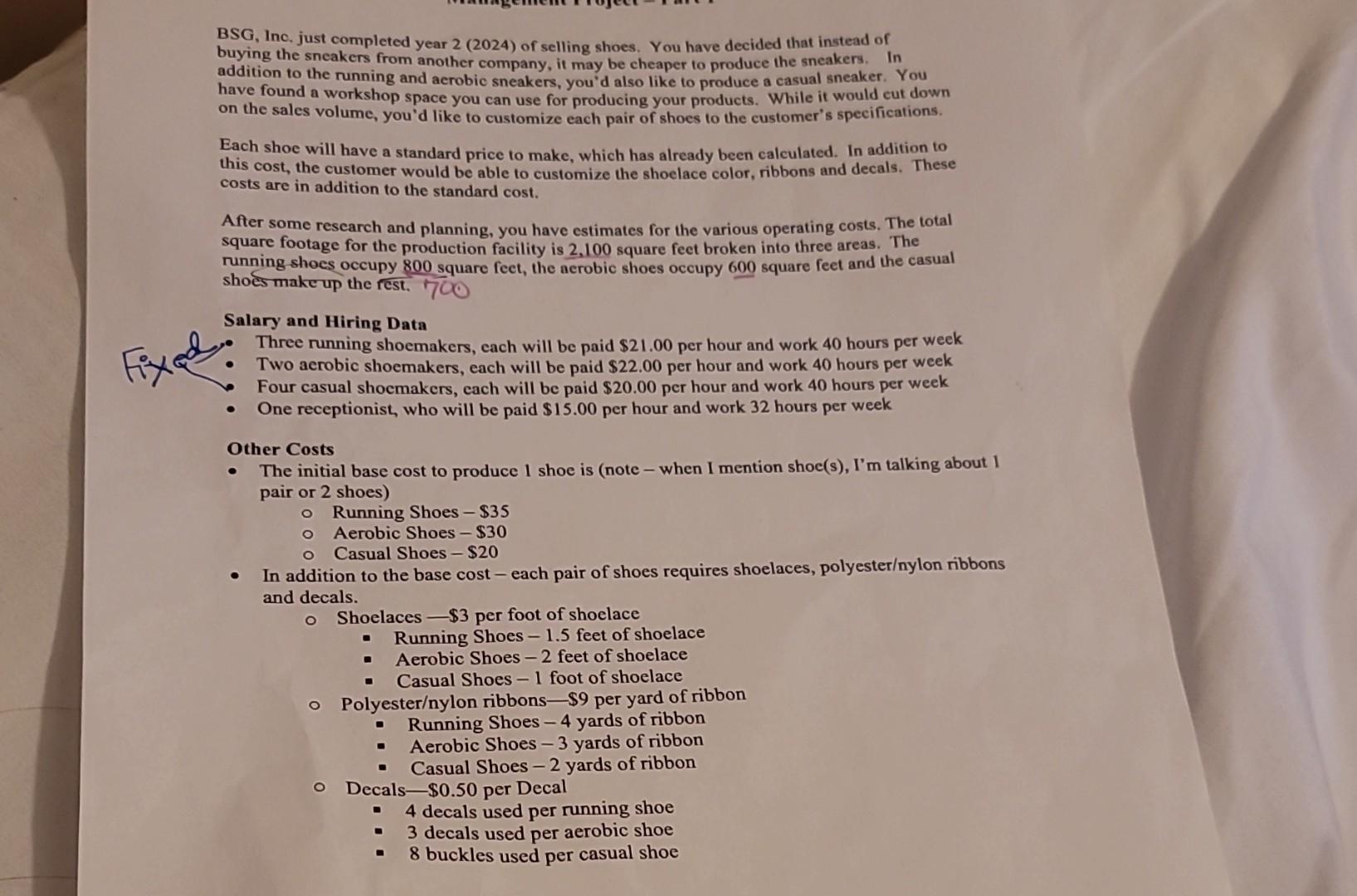 Solved Calculate the variable cost per unit and the total | Chegg.com