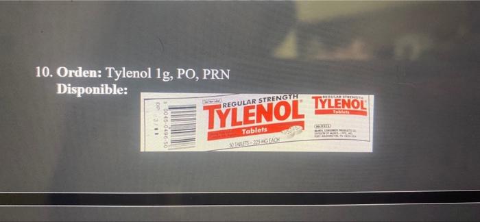 Solved 5. Orden: Loracarbef 0.5g. PO q12hrs por 7 días. | Chegg.com