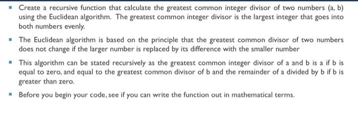 Solved Create a recursive function that calculate the | Chegg.com