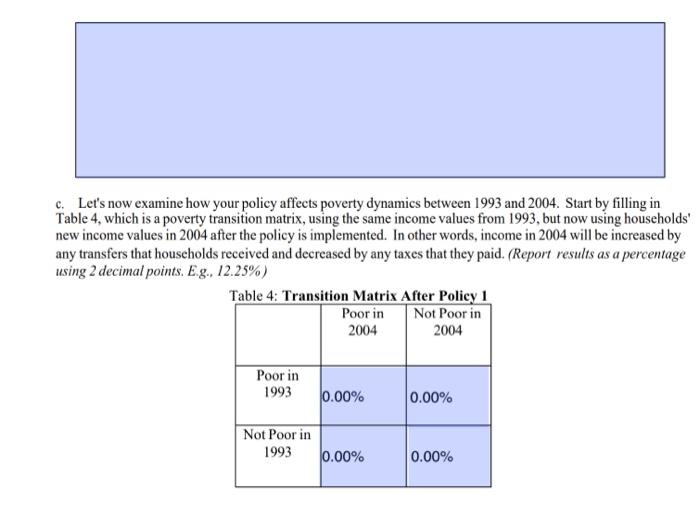 Solved 5. POLICY 1: A policy to reduce the Headcount Index | Chegg.com