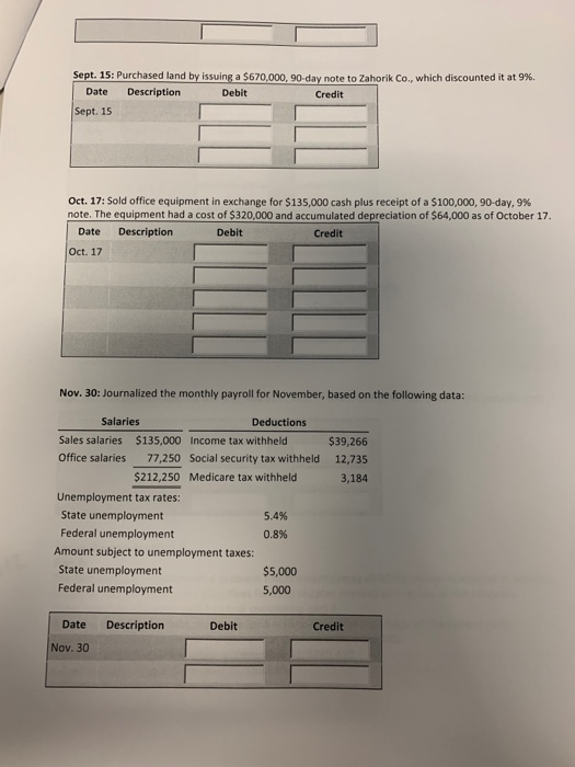 Solved Comprehensive Problem 3 Part 1: Selected transactions | Chegg.com