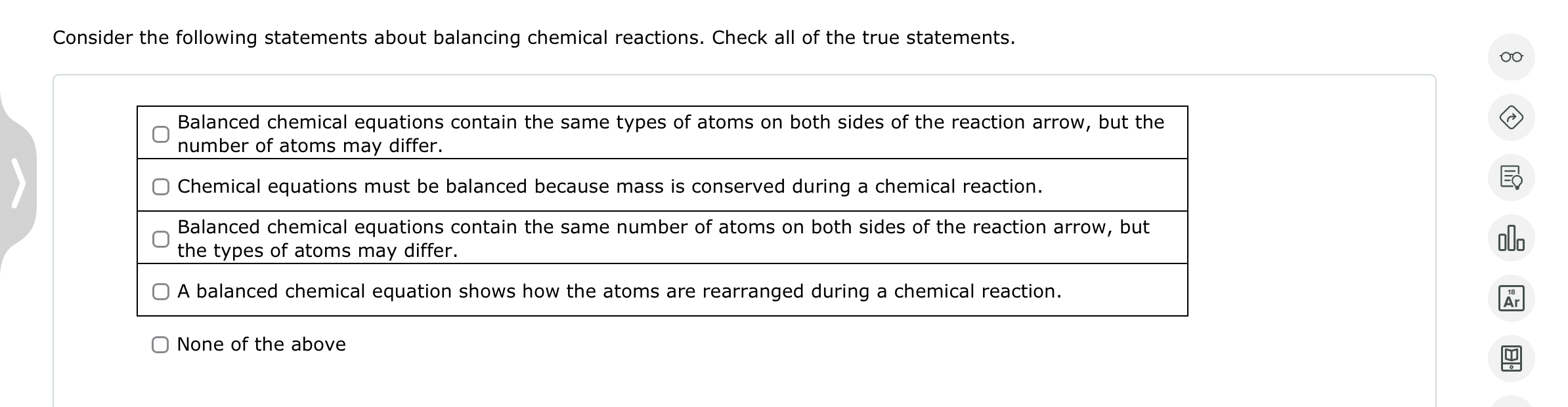 Solved Consider the following statements about balancing | Chegg.com