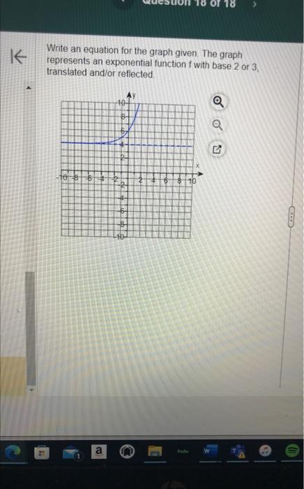 Solved Write an equation for the graph given. The graph | Chegg.com