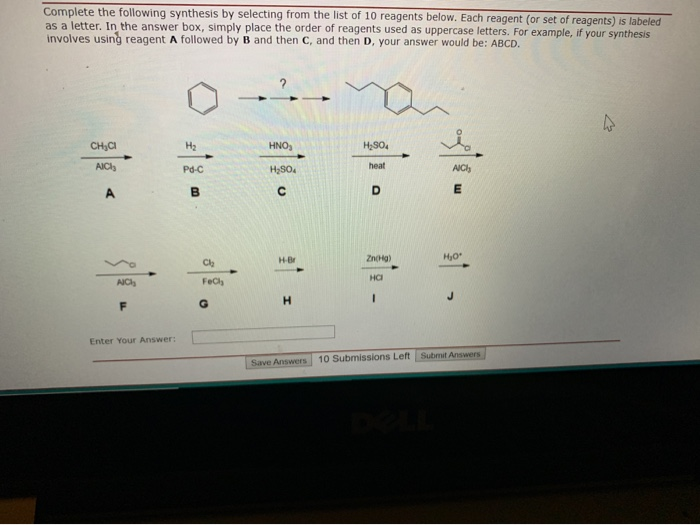Solved Complete the following synthesis by selecting from | Chegg.com