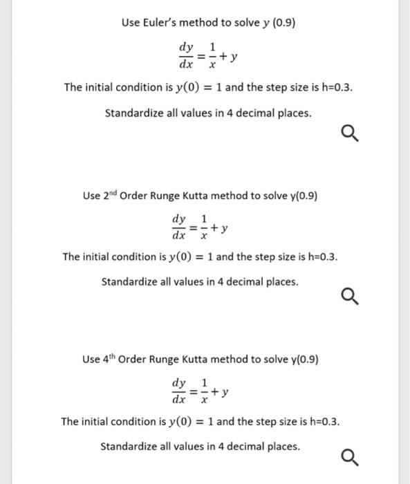 Solved Numerical method Note Change the initial condition, | Chegg.com