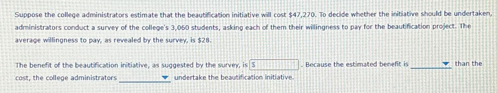 Solved Suppose the college administrators estimate that the | Chegg.com