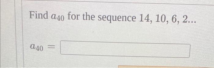 Solved Determine if the following sequence is an arithmetic | Chegg.com