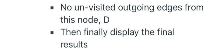 (10 points) Q1) Implementing Dijkstra's algorithm in | Chegg.com