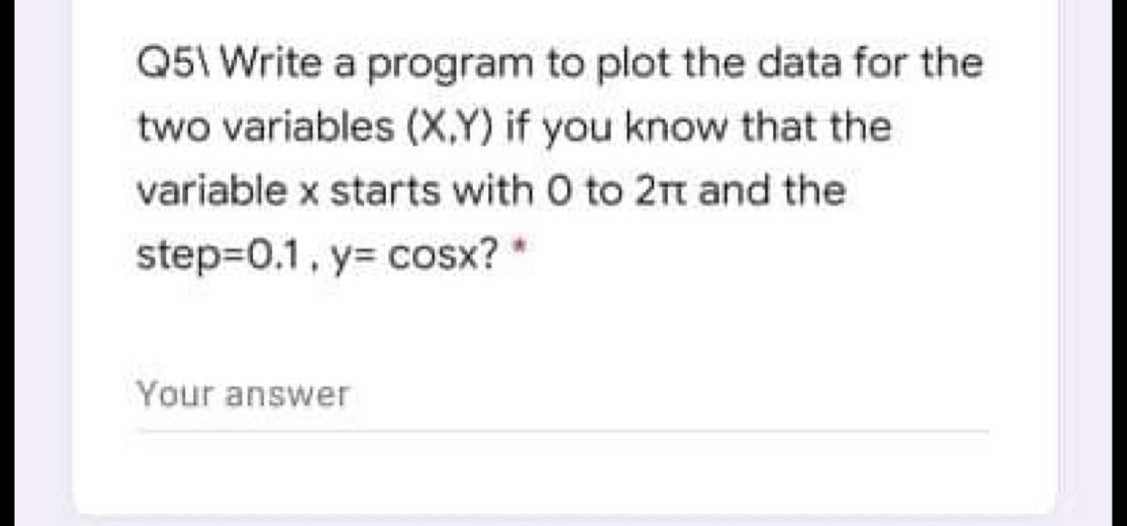 Solved Q51 Write a program to plot the data for the two | Chegg.com