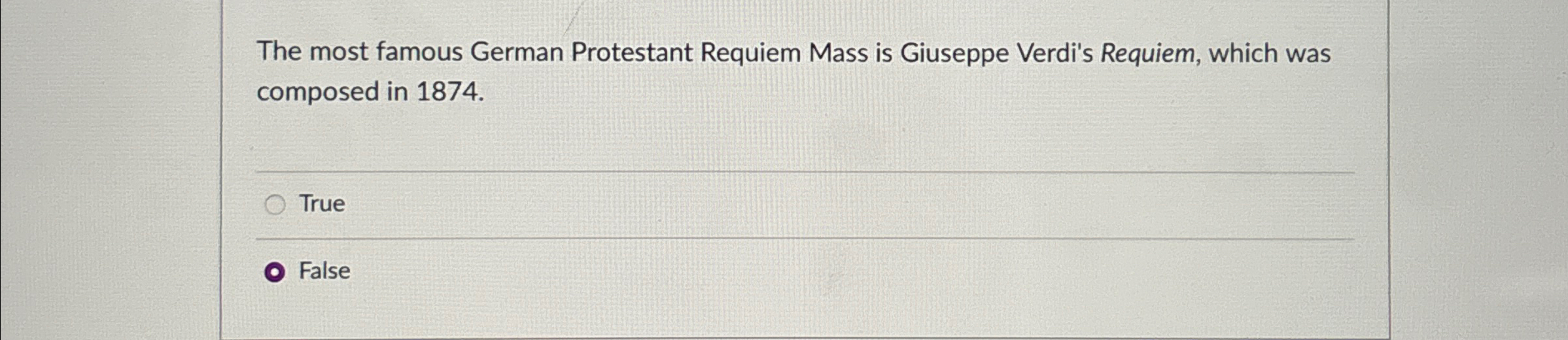 Solved The most famous German Protestant Requiem Mass is | Chegg.com