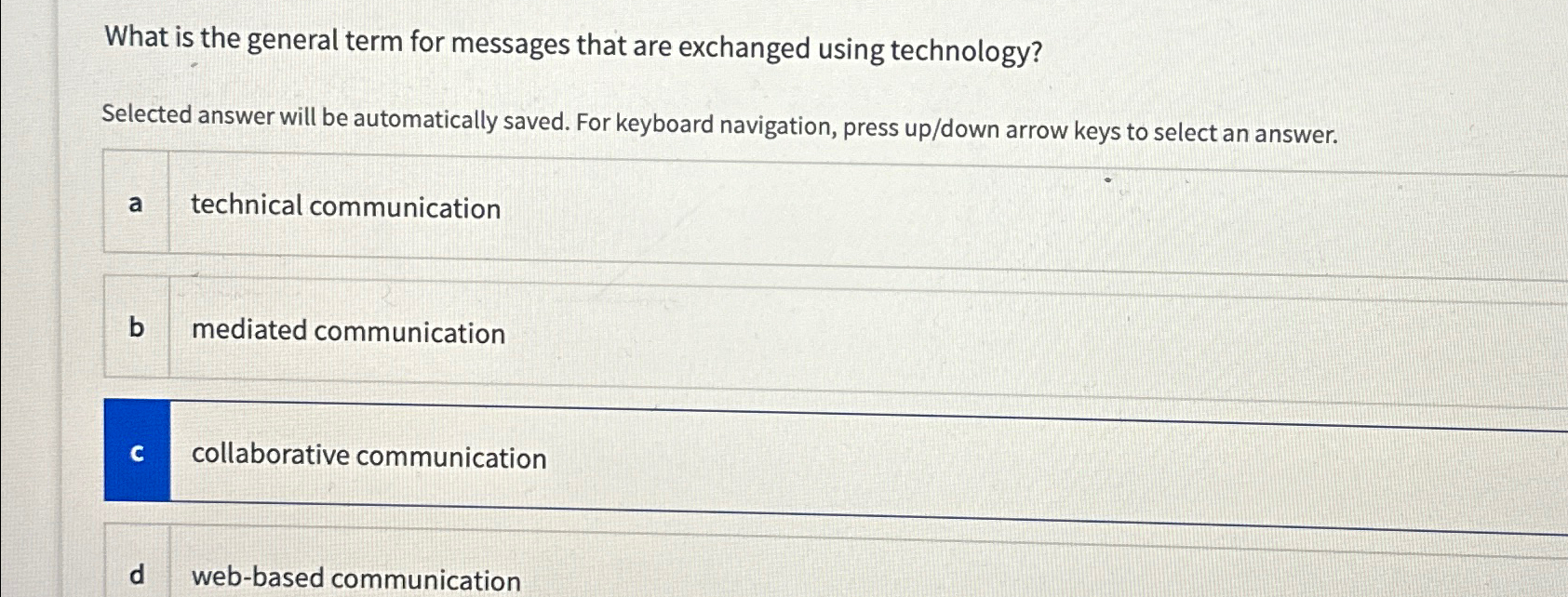 Solved What is the general term for messages that are | Chegg.com