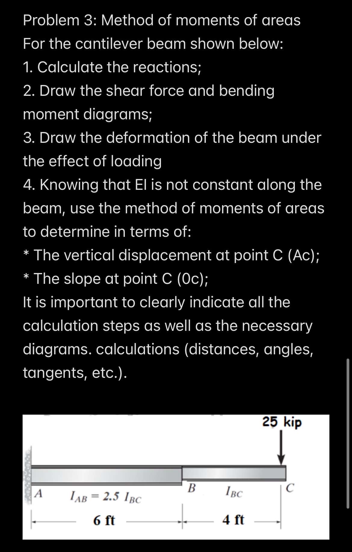 Solved Problem 3: Method of moments of areasFor the | Chegg.com