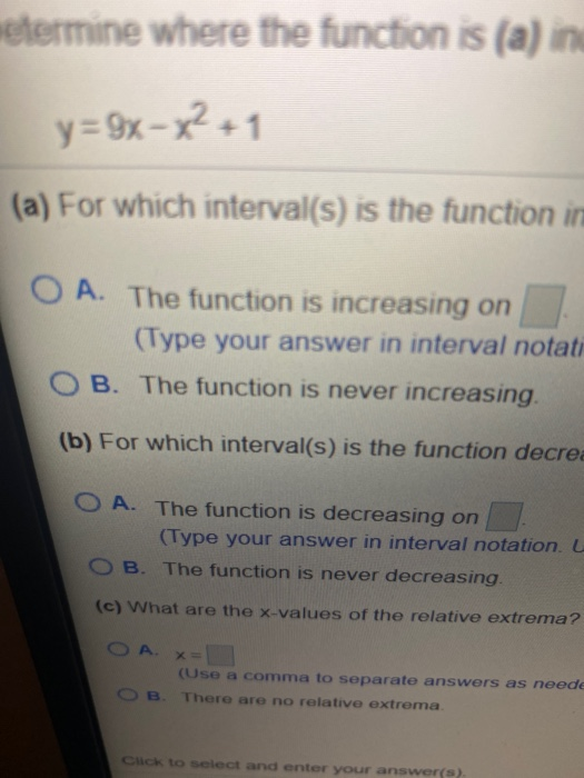 Solved #5. determine where the function is (a) increasing, | Chegg.com