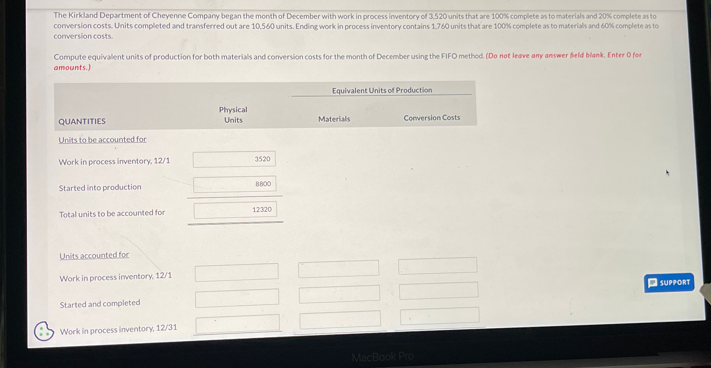 Solved conversion costs. | Chegg.com