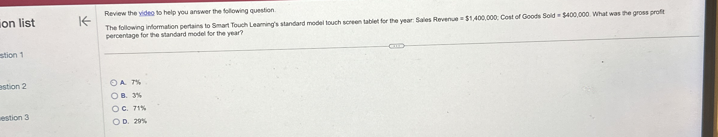 Solved Review the video to help you answer the following | Chegg.com