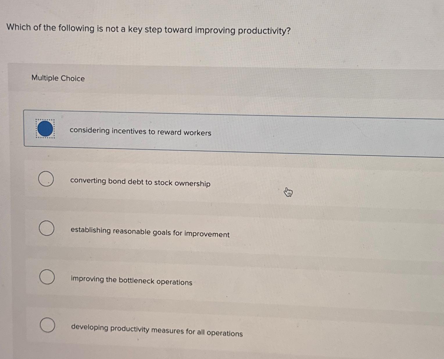 Solved Which of the following is not a key step toward | Chegg.com