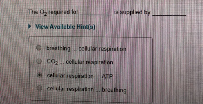 Solved What is the correct general equation for cellular | Chegg.com