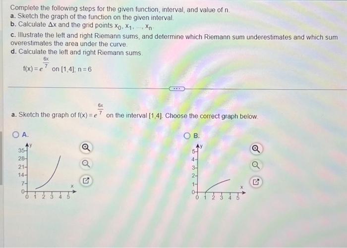 Solved Complete the following steps for the given function, | Chegg.com