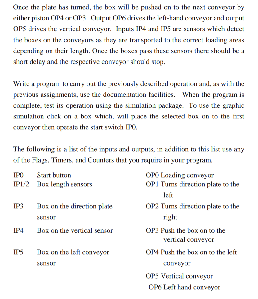 Solved EXERCISE 5 - ﻿PACKING LINEThe packing line simulation | Chegg.com