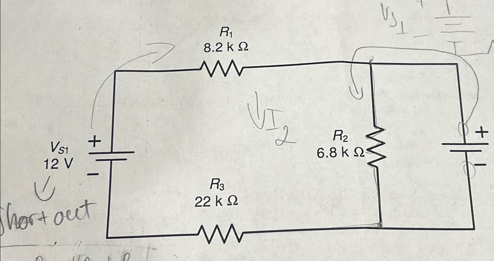 Find current through r1,r2,r3. ﻿Find voltage across | Chegg.com